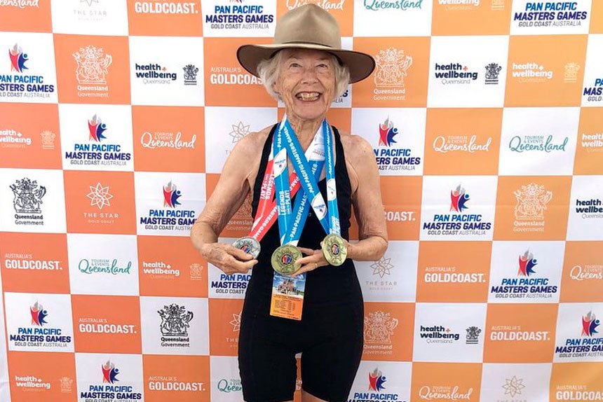 87-Year-Old Jan Scott Shines at Pan Pacific Games